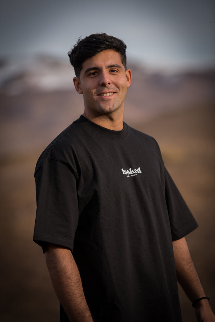 POLERA OVERSIZE "WHY NOT NOW?" BLACK – Hooked